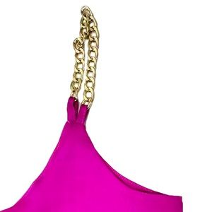 Tops | New Gold Chain Strap Silky Top | Poshmark